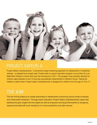Project Safe - A preventive approach for adolescents in residential ...