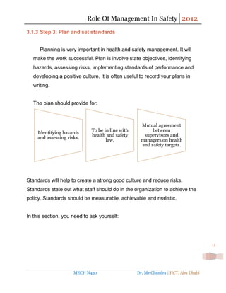 Safety Role of management | PDF