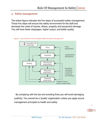 Safety Role of management | PDF