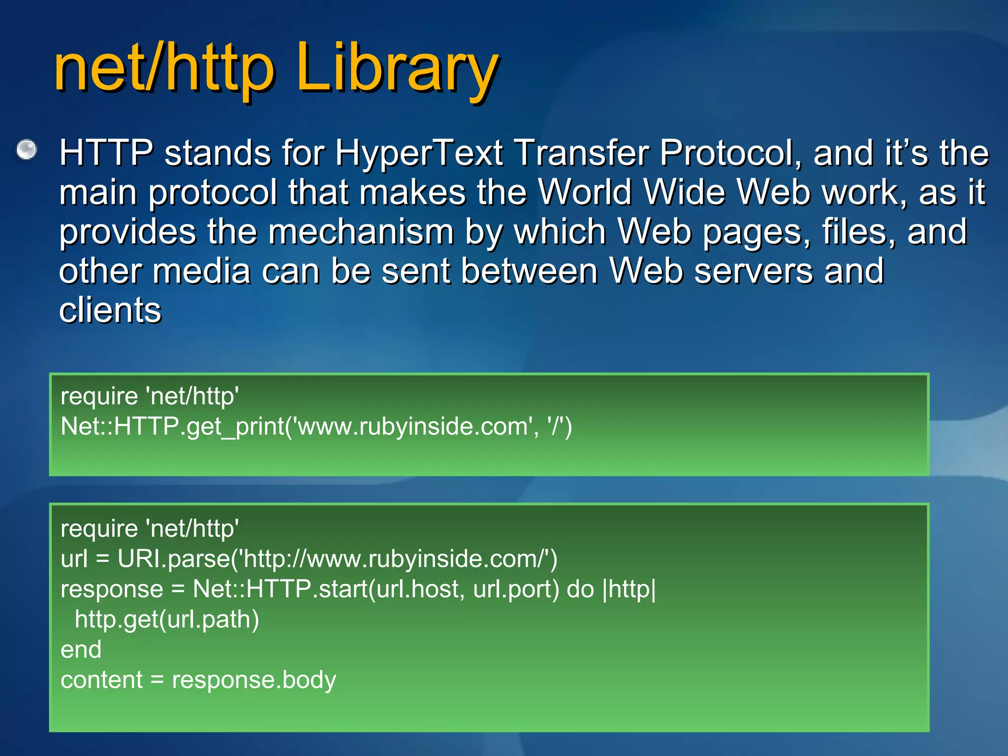 Ruby Projects and Libraries | PPT