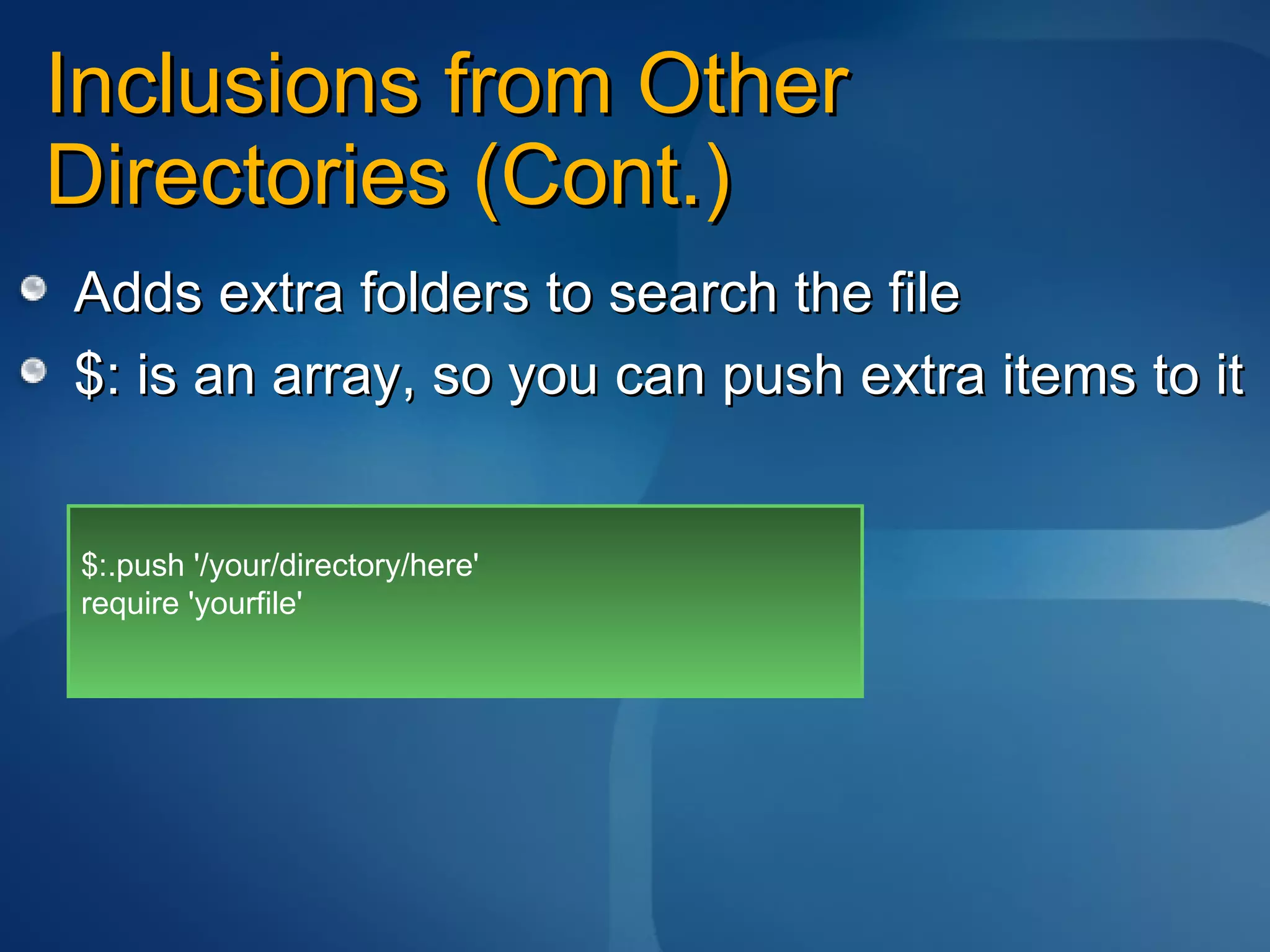 Ruby Projects and Libraries | PPT