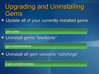 Ruby Projects and Libraries | PPT
