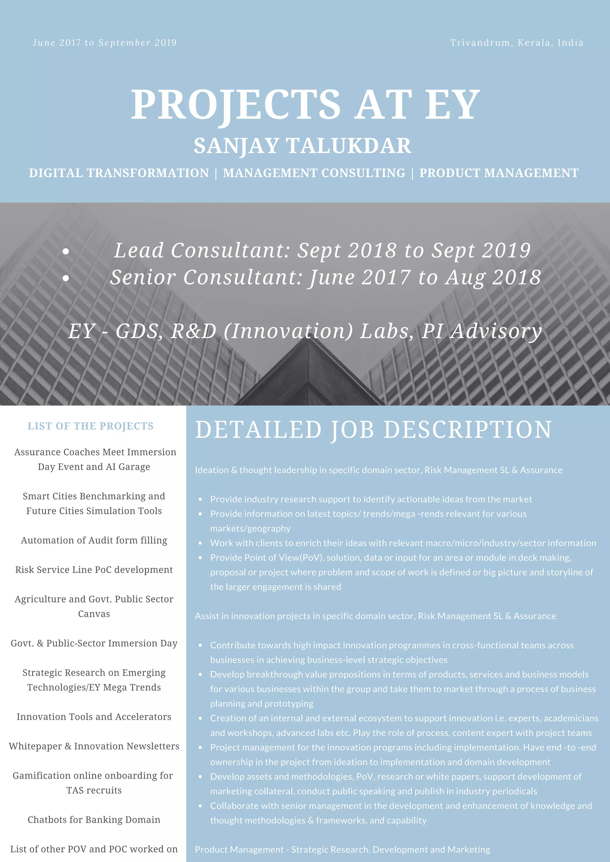 Projects at EY | PDF