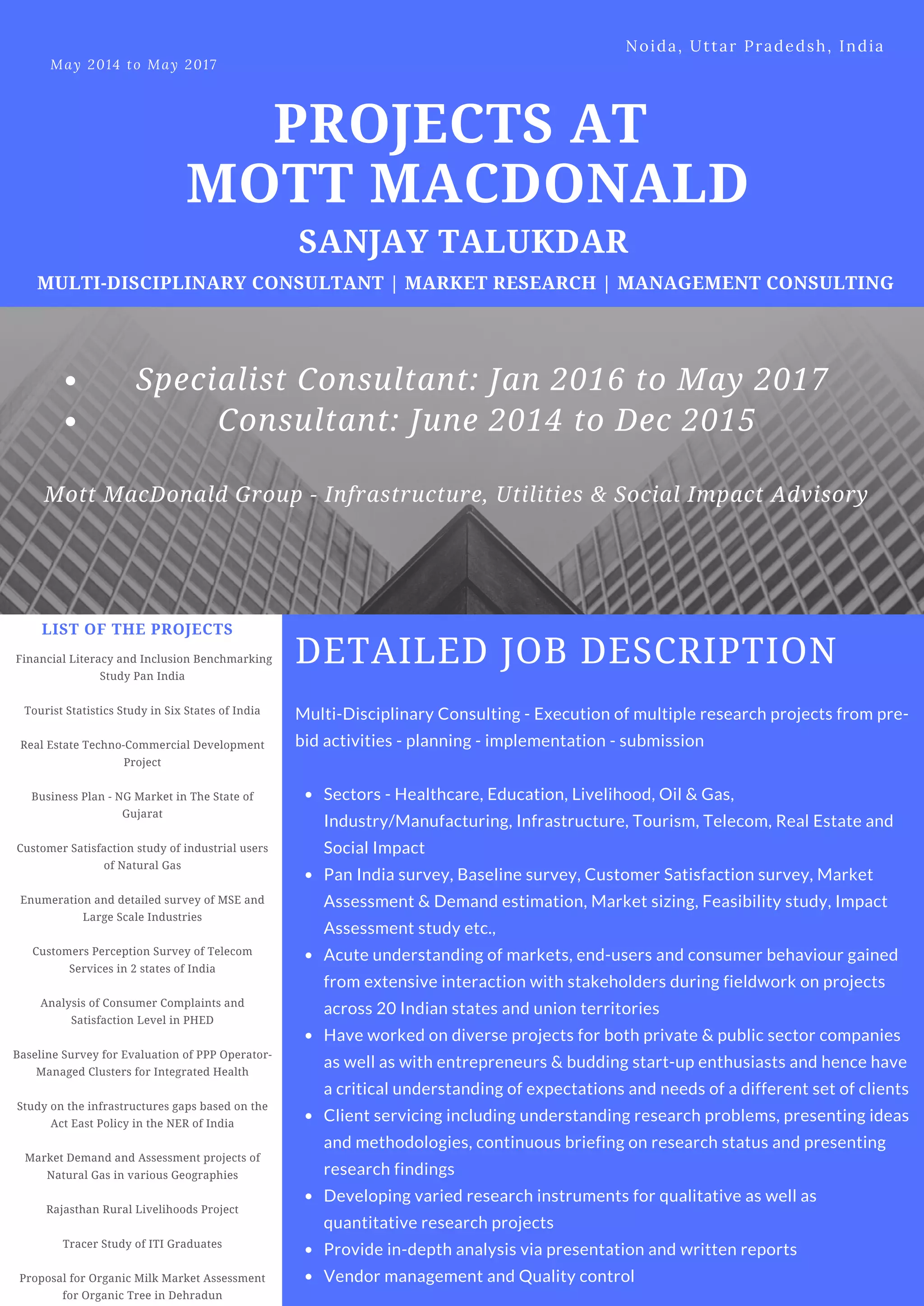 Projects at Mott MacDonald | PDF