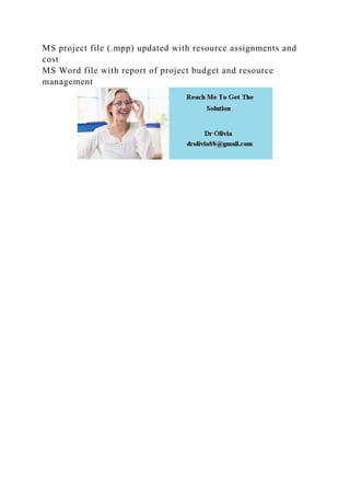 Project Schedule and BudgetA project plan cannot be considered com.docx