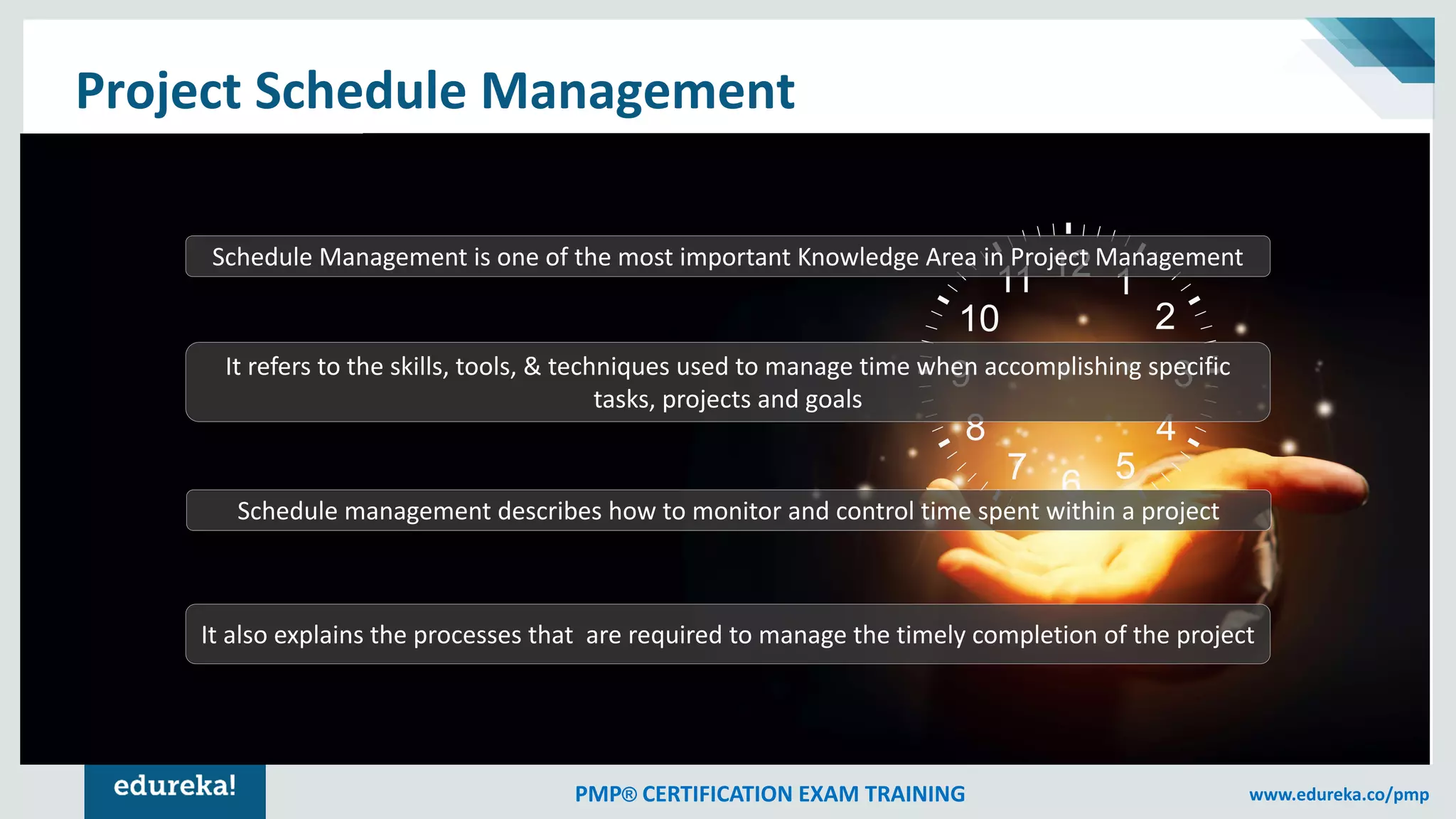 Project Time Management | Project Schedule Management | Edureka | PDF