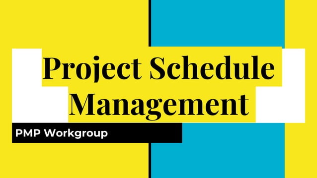 Project Schedule Management - Sequence Activities - PMP Workgroup | PPTX