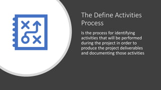 Project Management: Project Schedule Management Knowledge Area | PPTX