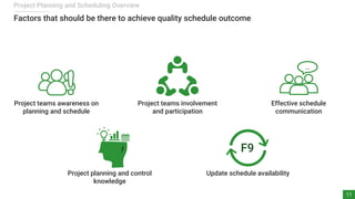 Project Schedule Planning and Development - A Guide to Develop Reliable ...
