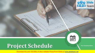 Project Schedule PowerPoint Presentation Slides | PPT