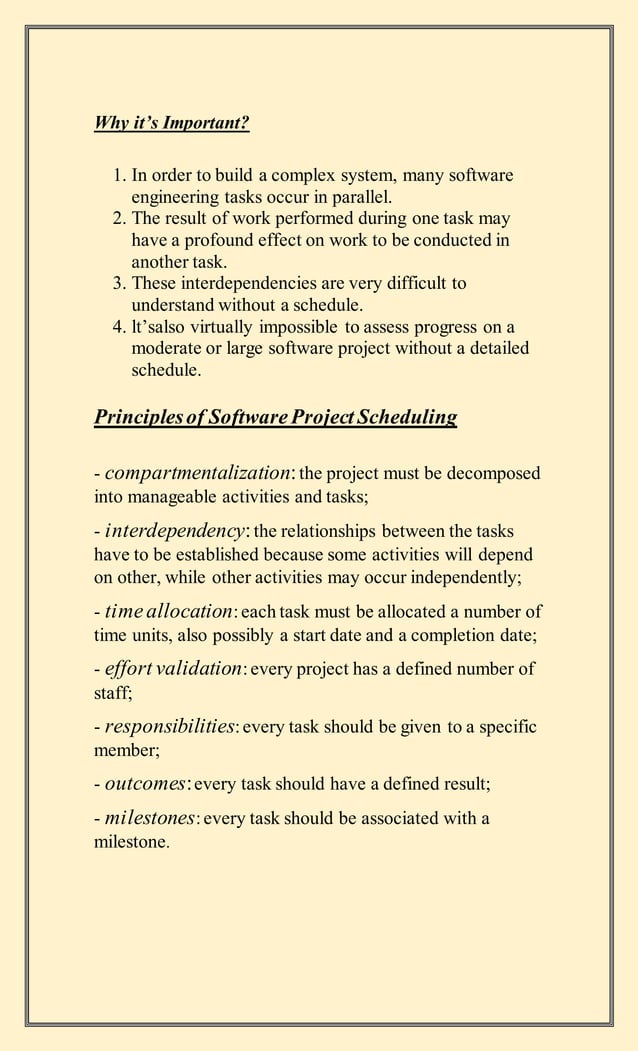 Project scheduling | PDF