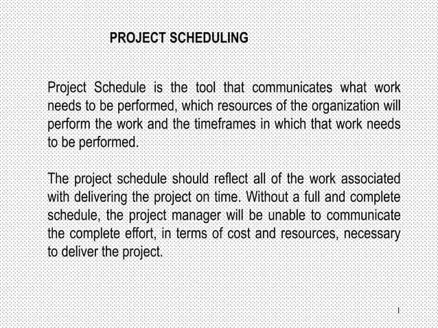 Project Scheduling.ppt