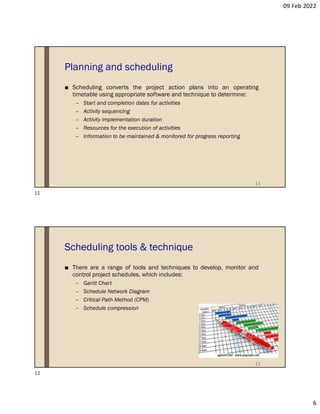 Project Scheduling | PDF