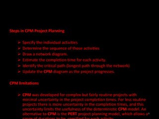 Project scheduling and control techniques | PPT