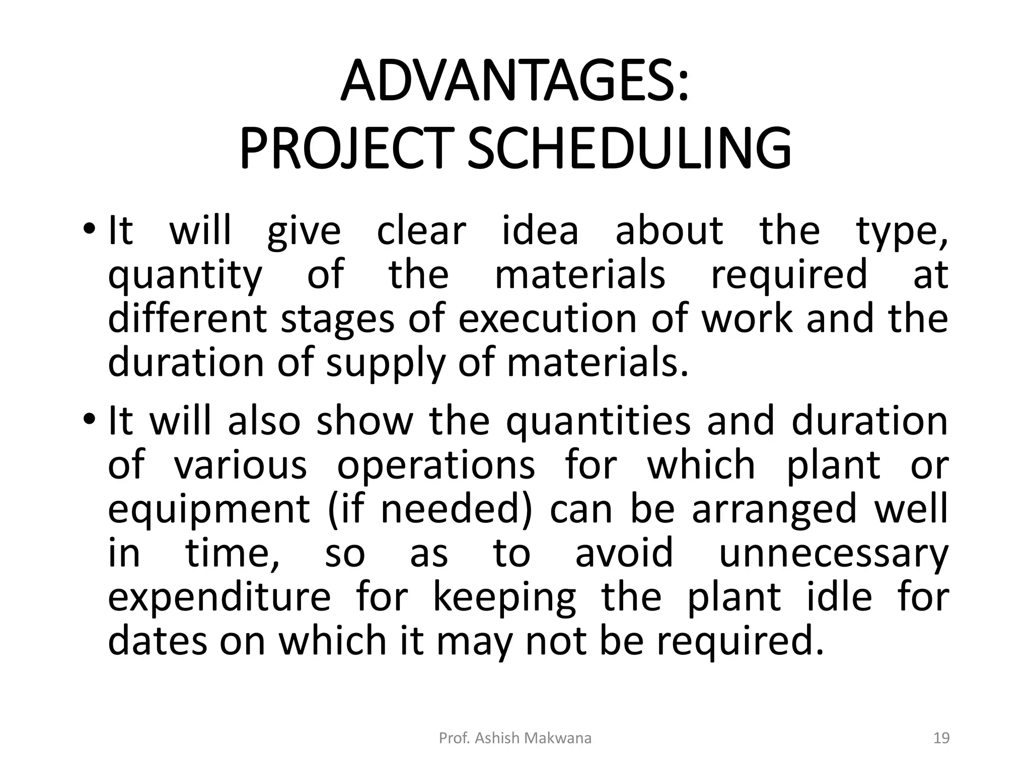 Project scheduling and resource levelling_Construction Management | PDF