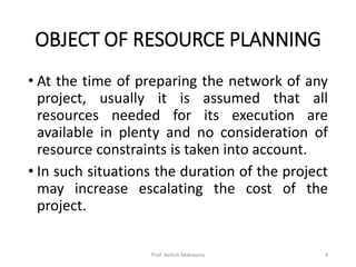 Project scheduling and resource levelling_Construction Management | PDF