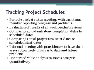 Project scheduling and tracking | PPTX