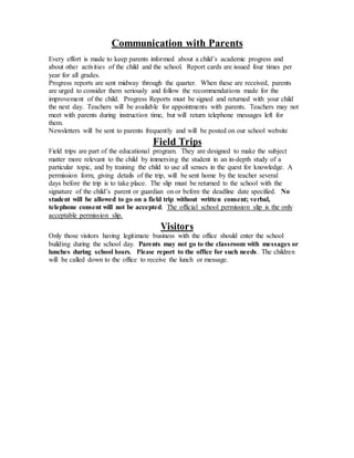 Project school rules and regulations | PDF