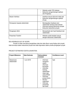 Management Scope Project | PDF