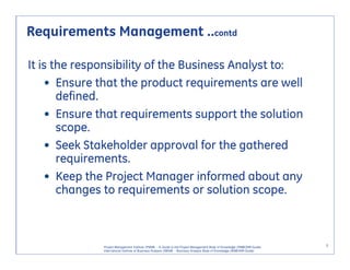 Project scope and requirements management | PDF