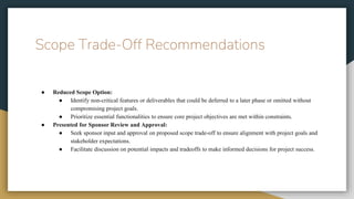 Project Scope Baseline presentation outlining every | PPTX