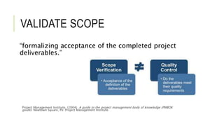 Project scope management | PPT
