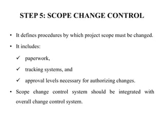 Project scope management | PPTX