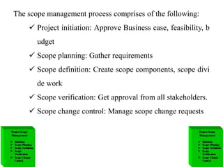 Project scope management | PPTX