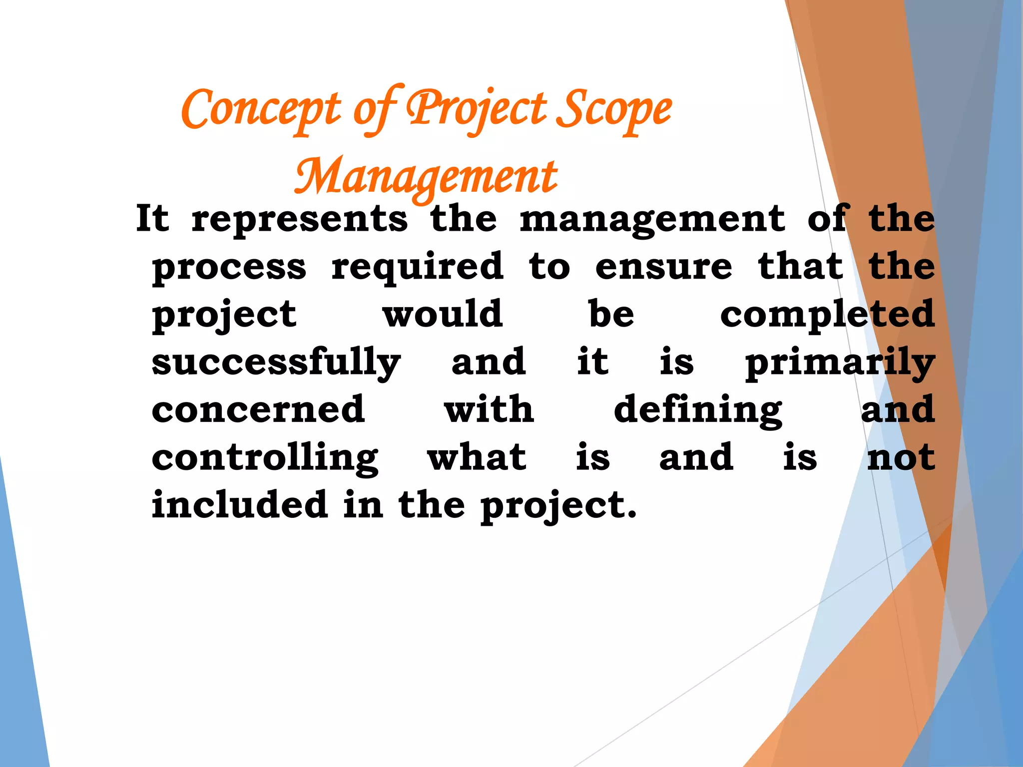 Project scope management | PPTX