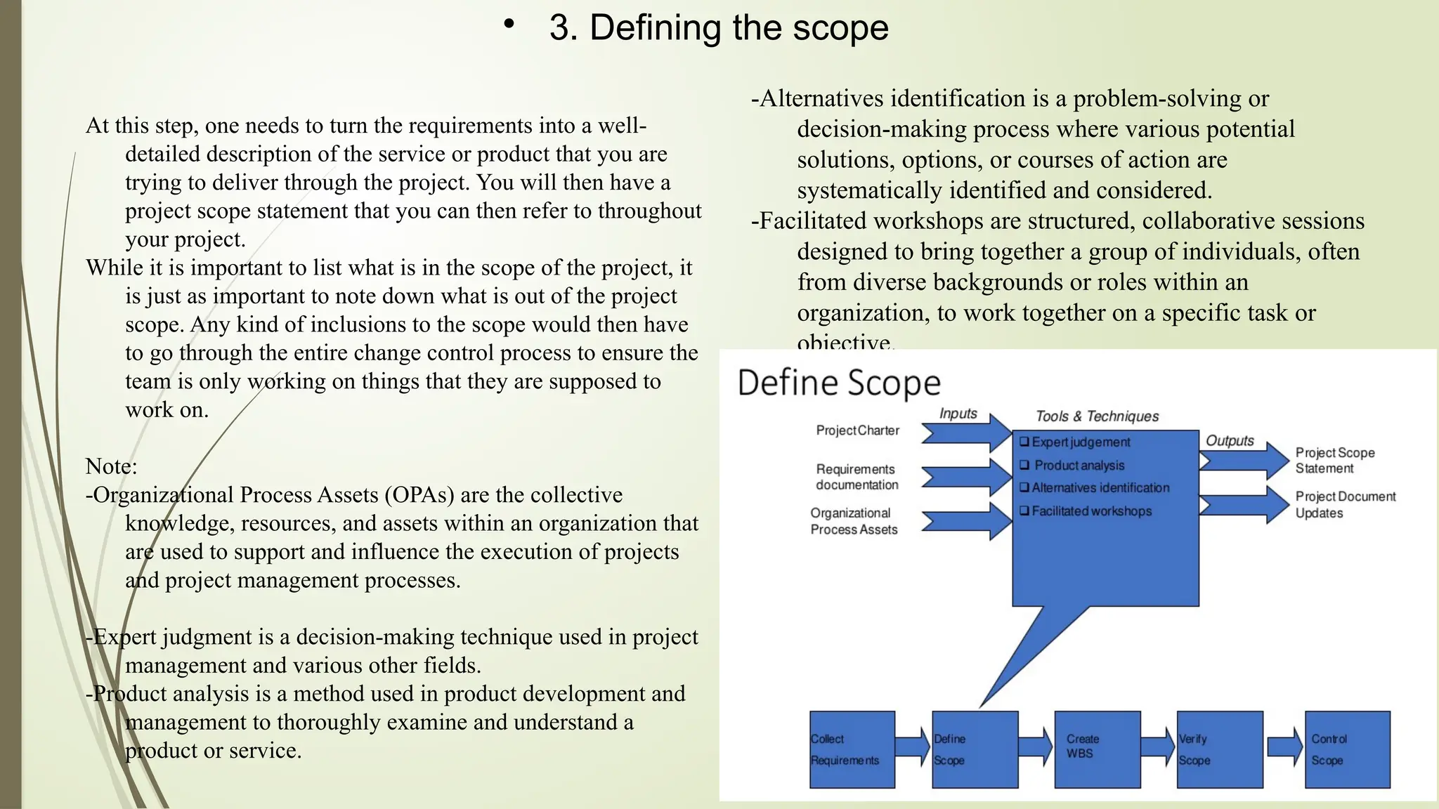 Project Scope Management.pptxUnderstand the importance of project ...