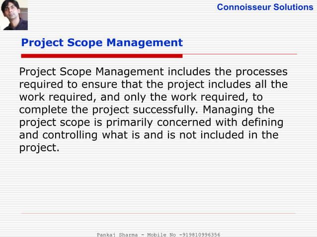 Project Scope Management - PMBOK 5th Edition | PPT