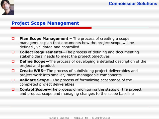 Project Scope Management - PMBOK 5th Edition | PPT
