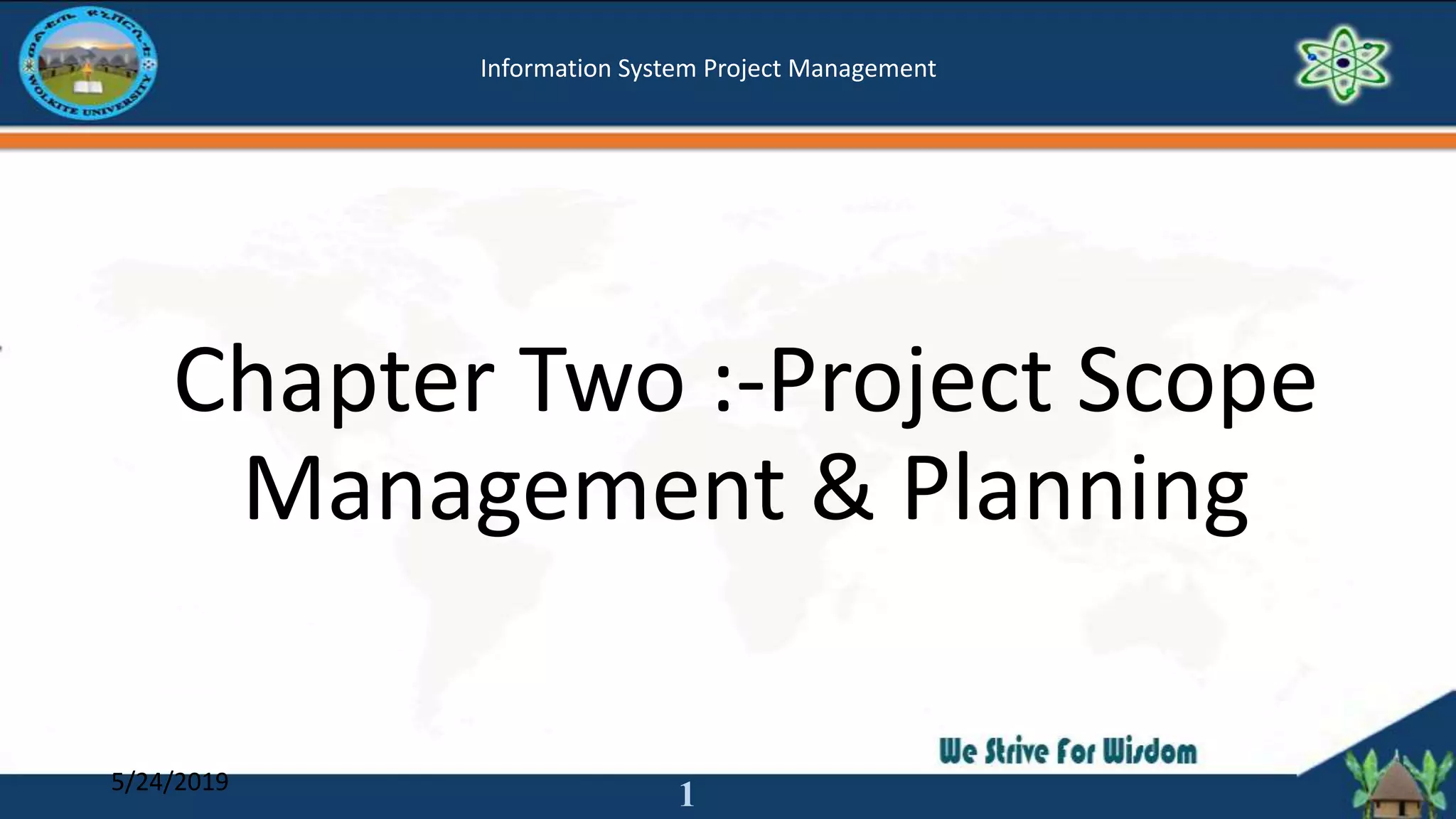 Project scope management and planning | PPTX
