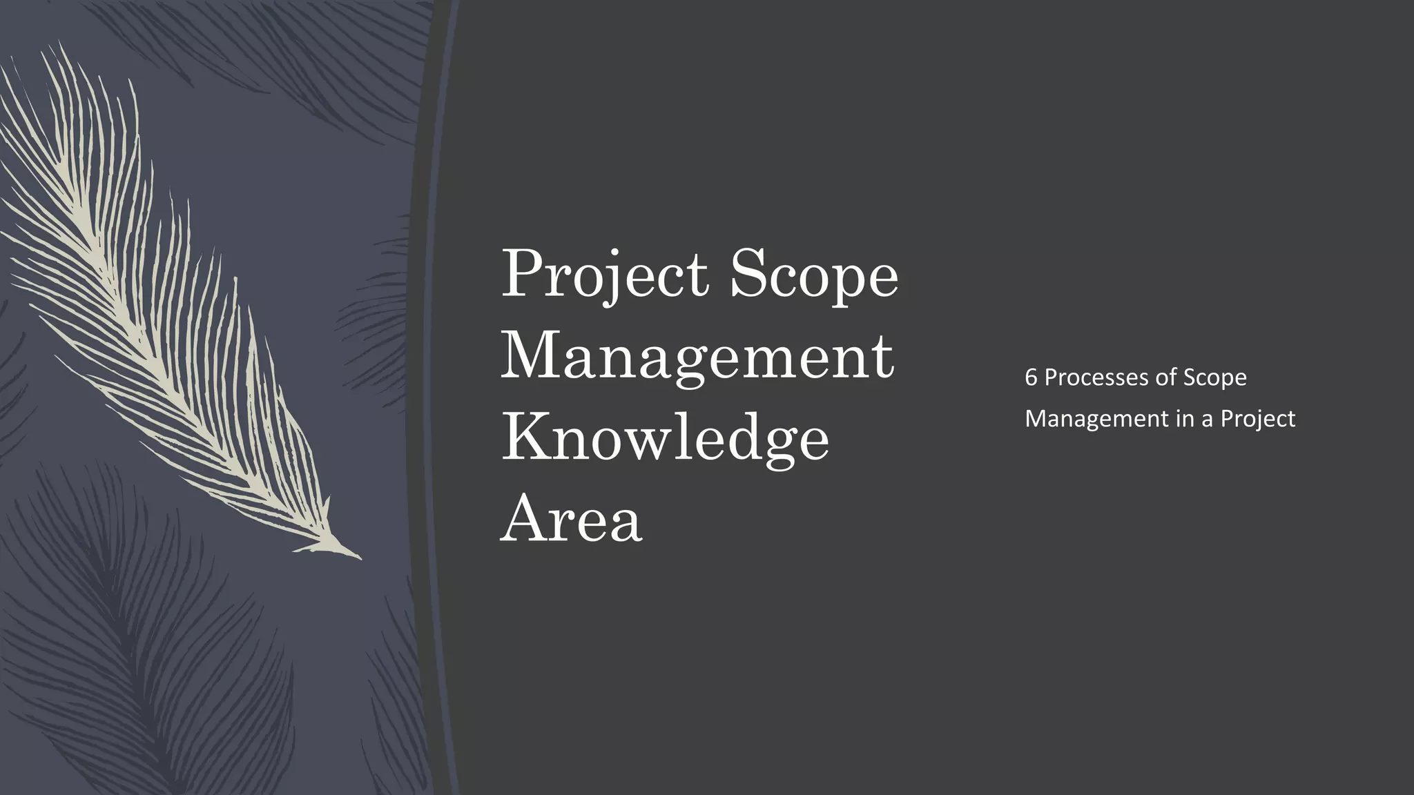 Project Scope Management Knowledge Area | PPTX