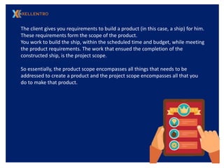 Project scope vs product scope | PPTX
