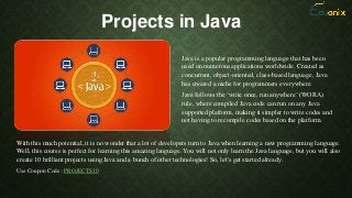 Projects courses from Eduonix