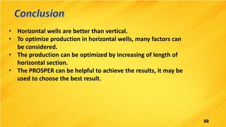 Horizontal Well Performance Optimization Analysis | PPTX