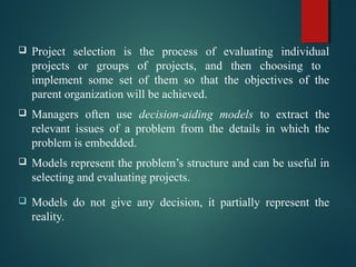 Project selection | PPT