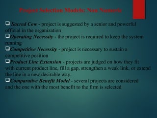 Project selection | PPT