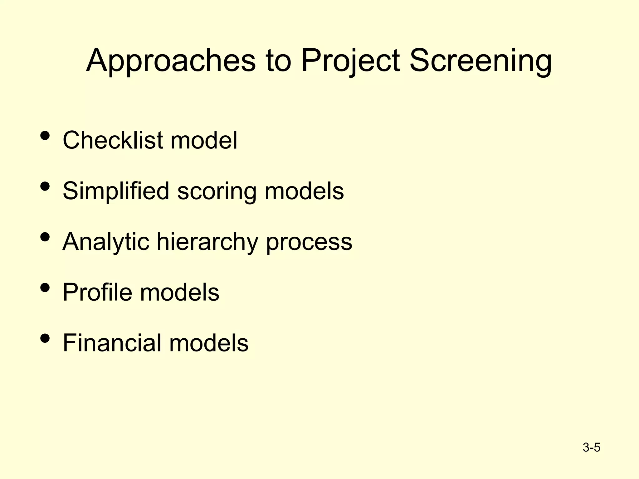 Project selection | PPT