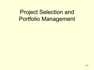 Project selection | PPT