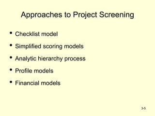 Project selection | PPT