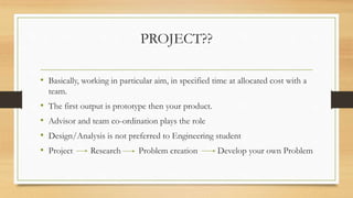 Project selection and report writing | PPTX