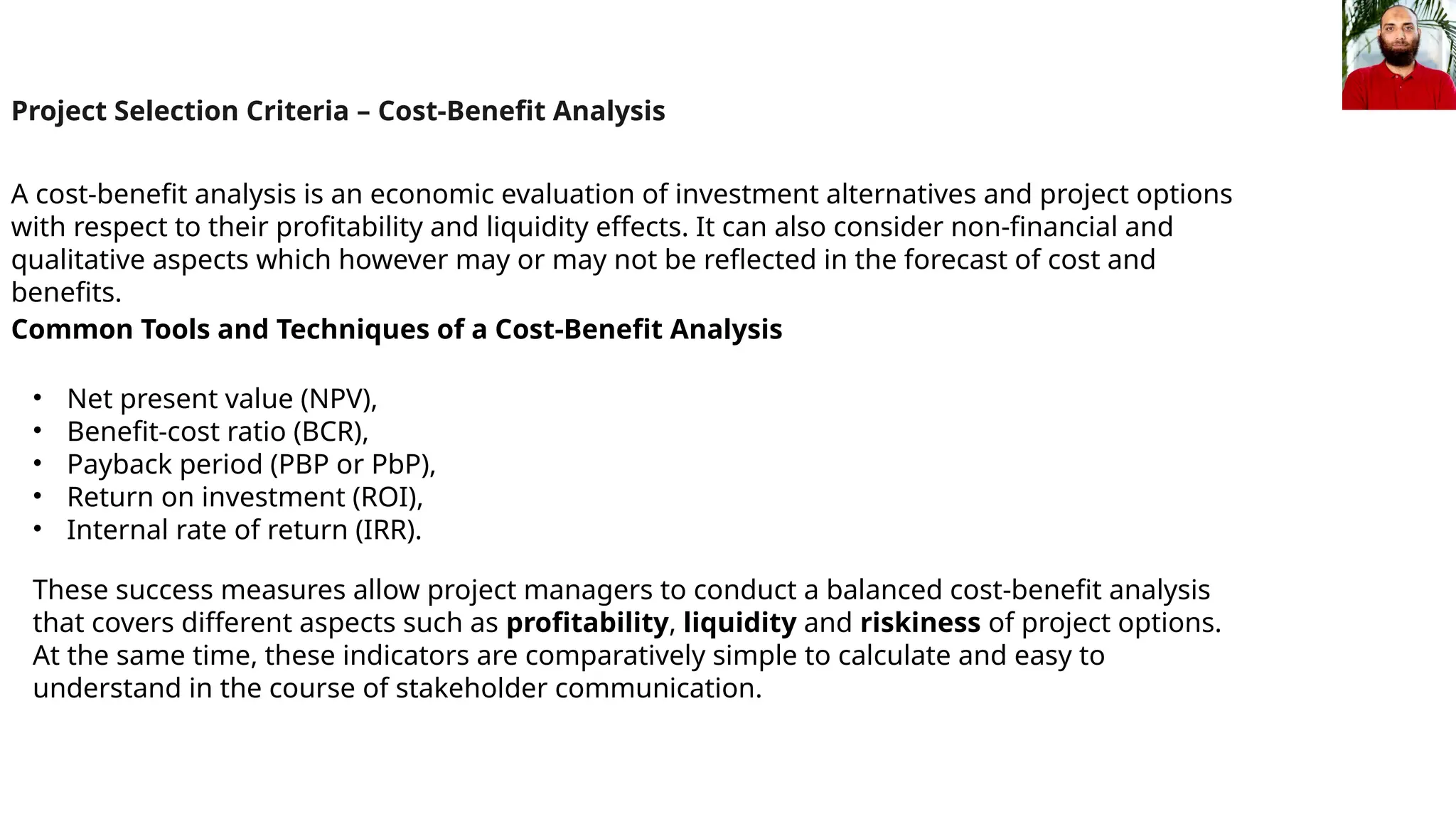 Project Selection Criteria help in PMP/ Project Management | PPTX