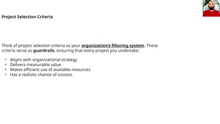 Project Selection Criteria help in PMP/ Project Management | PPTX