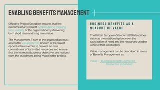 Project Selection: The Benefits Map | PPT