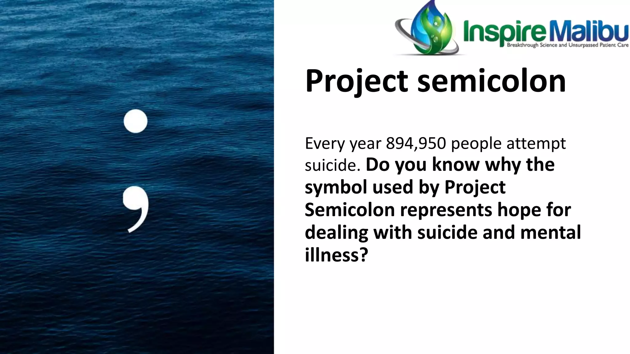 Project Semicolon Promotes Suicide Prevention & Mental Health Awareness ...