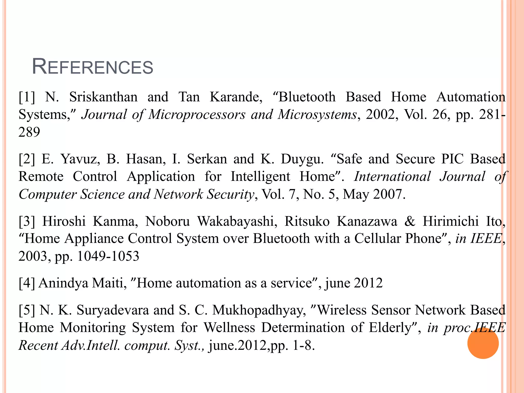 SMART HOME AUTOMATION USING ANDROID, BLUETOOTH & GSM | PPT