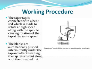 Design & fabrication of an automated nut tapping attachment for ...