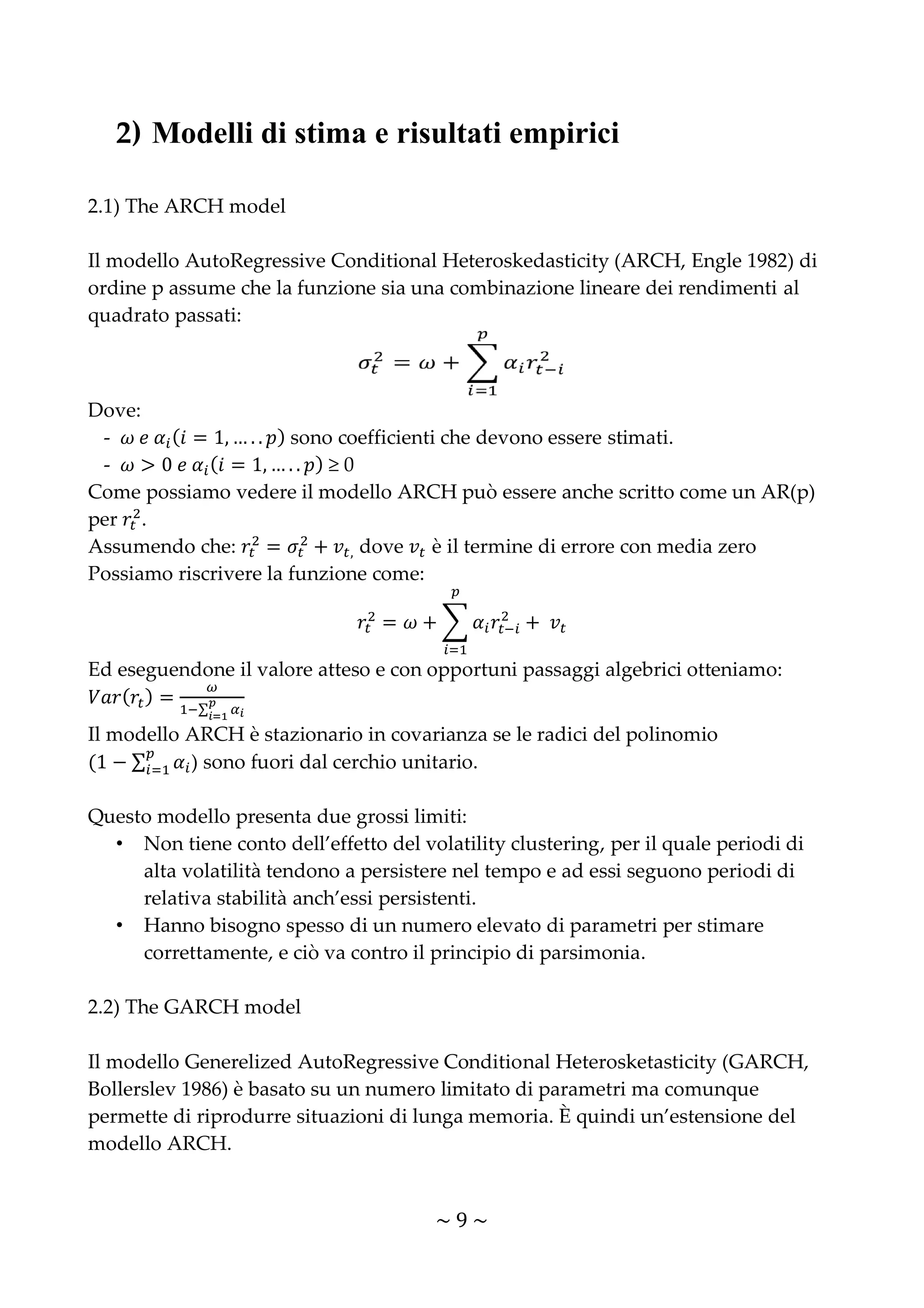 Project serie storiche | PDF